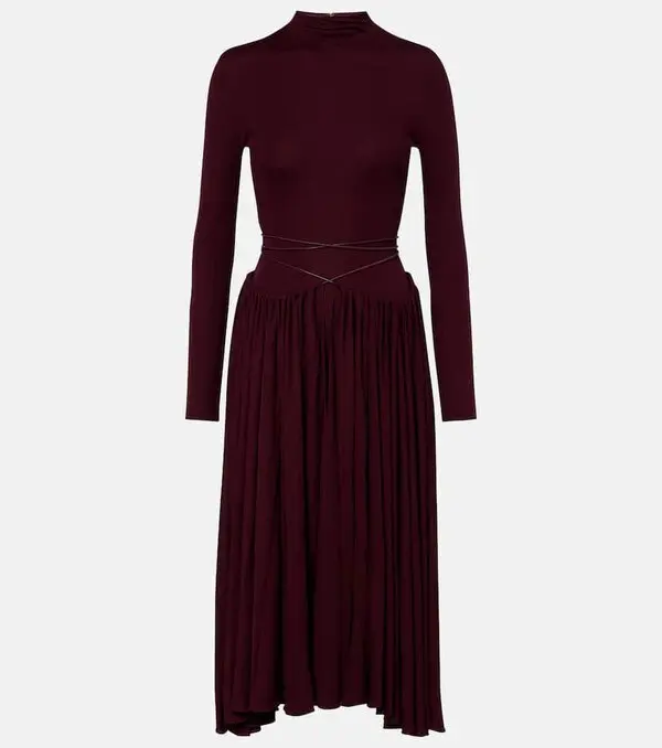 Alaïa Gathered Midi Dress