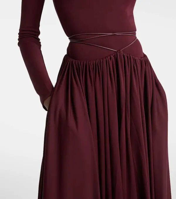 Alaïa Gathered Midi Dress