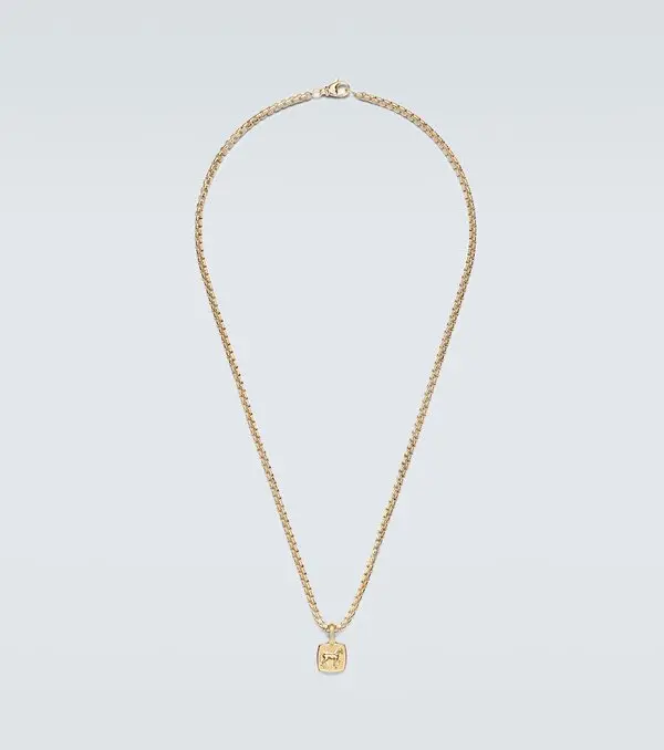 David Yurman 18kt Yellow Horse Pendant Necklace - Gold