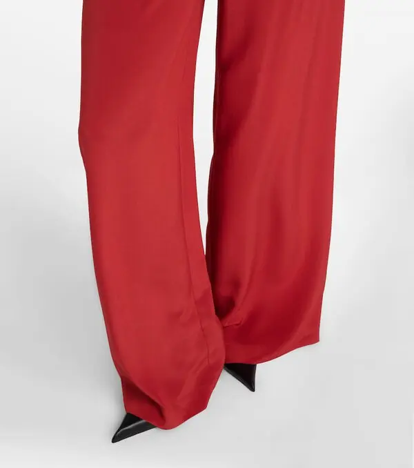 JOSEPH Rihani Wide-leg Pants - Red