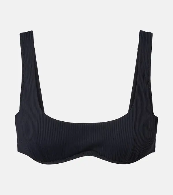 MONTCE Kaia Ribbed-knit Bikini Top