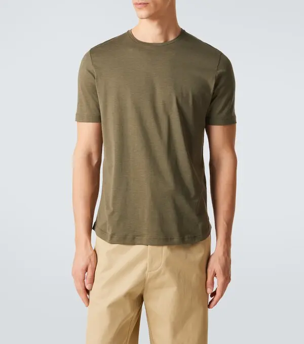 Loro Piana Levo Silk And Cotton Jersey T-shirt