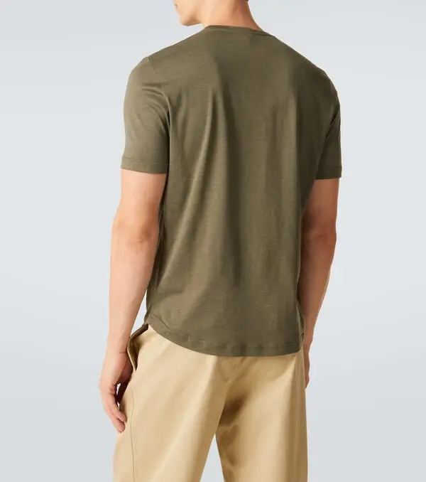 Loro Piana Levo Silk And Cotton Jersey T-shirt