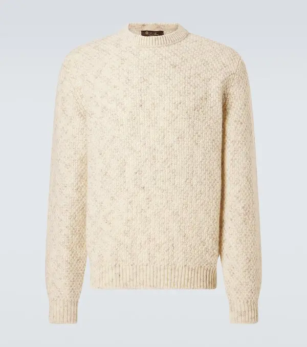 Loro Piana Wool, Cashmere, Linen, And Silk Sweater - Beige