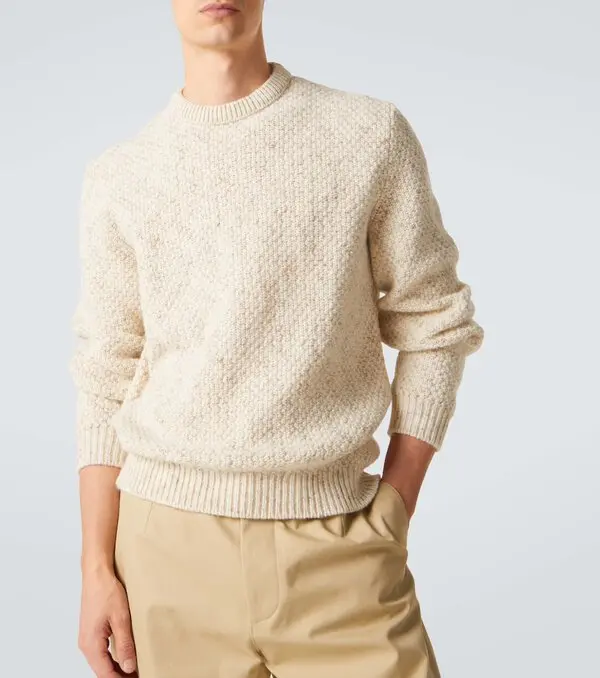Loro Piana Wool, Cashmere, Linen, And Silk Sweater