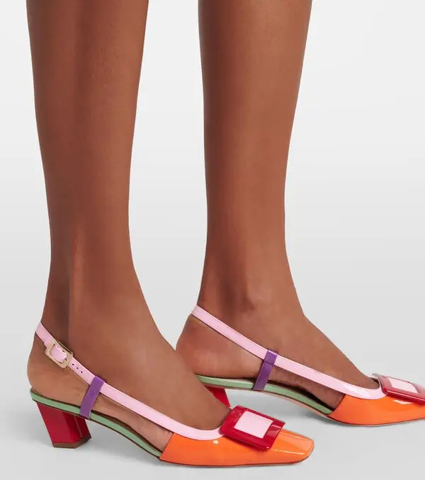 ROGER VIVIER Belle Vivier Slingback Pumps - Multicoloured