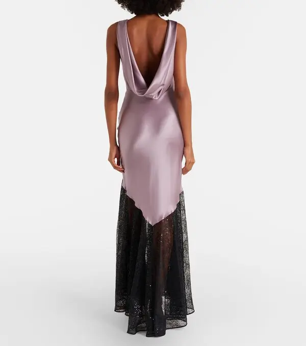 Nina Ricci Silk-blend Gown