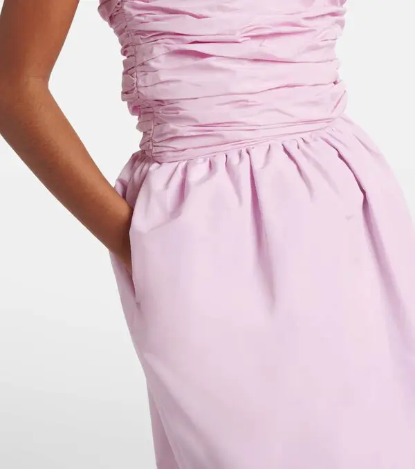 PATOU Gathered Halterneck Gown