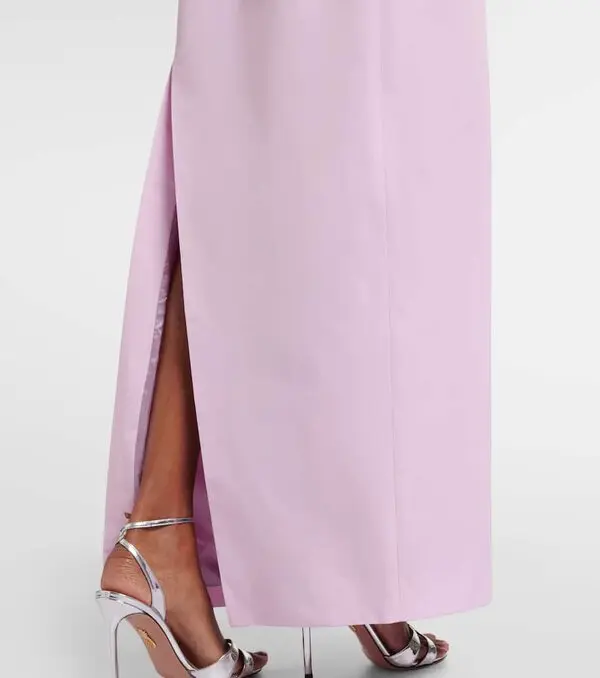 PATOU Gathered Halterneck Gown
