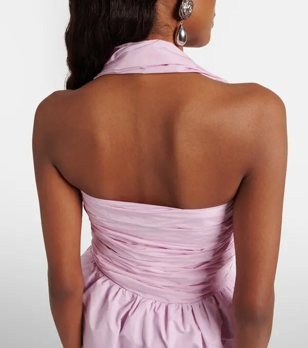 PATOU Gathered Halterneck Gown