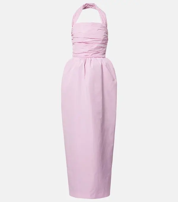 PATOU Gathered Halterneck Gown - Pink