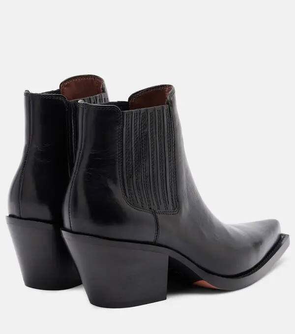 Paris Texas Dallas 60 Leather Ankle Boots - Black