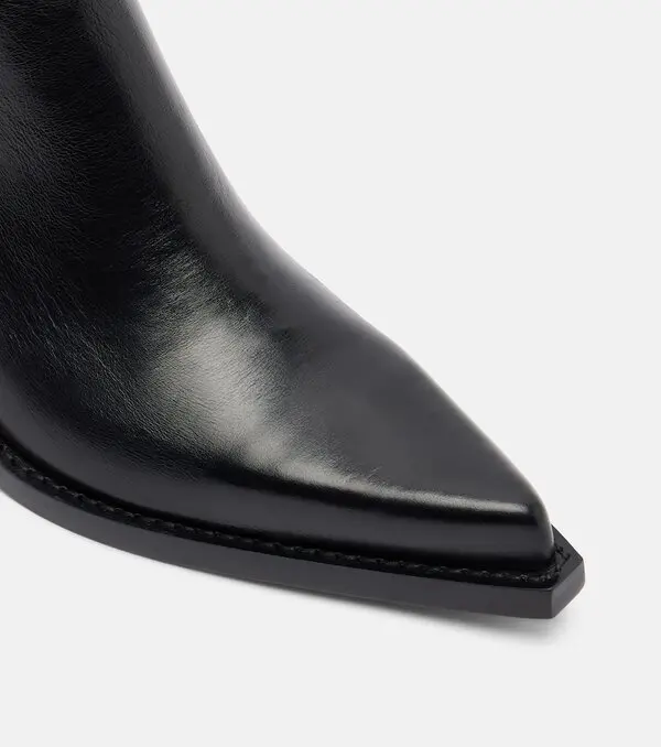 Paris Texas Dallas 60 Leather Ankle Boots - Black