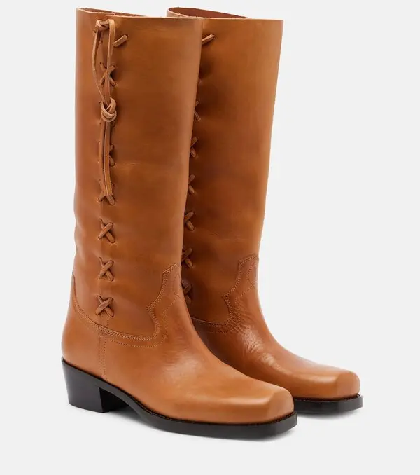 Paris Texas Roxanne Leather Knee-high Boots - Brown