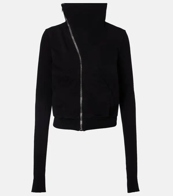 Rick Owens Belted Organic Cotton Jersey Sweatshirt