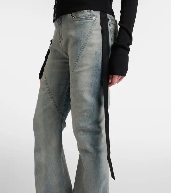 Rick Owens Belted Cotton Jersey Sweatshirt - Black