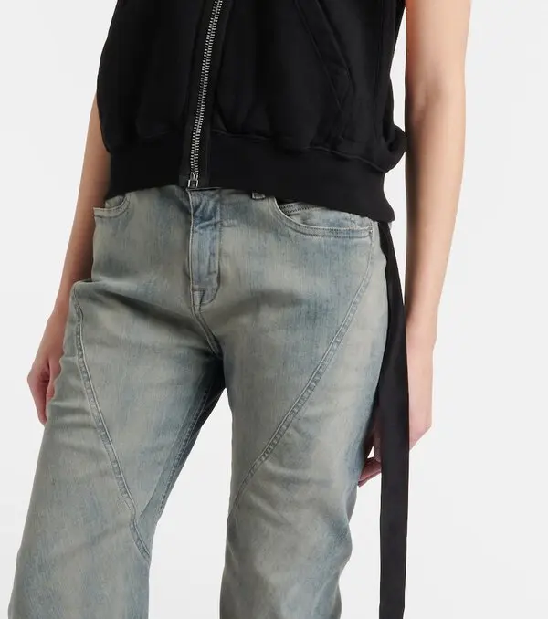 Rick Owens Cotton Jersey Hooded Vest