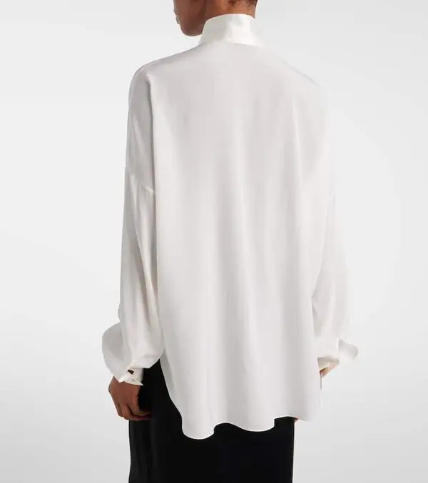 TOM FORD Silk Crêpe De Chine Blouse - White