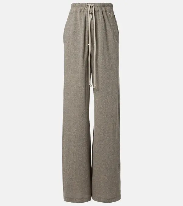 Rick Owens Cotton-blend Jersey Sweatpants - Grey