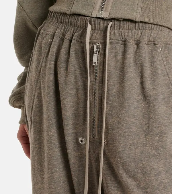 Rick Owens Cotton-blend Jersey Sweatpants - Grey