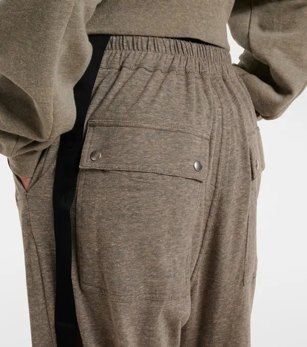 Rick Owens Cotton-blend Jersey Sweatpants - Grey