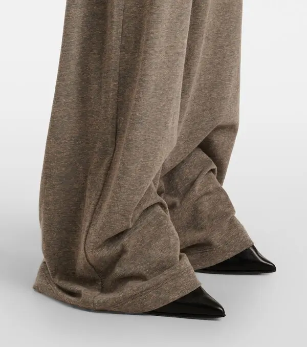 Rick Owens Cotton-blend Jersey Sweatpants - Grey