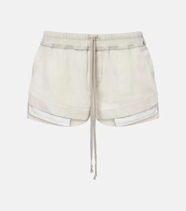 Rick Owens Cotton Jersey Shorts - Grey