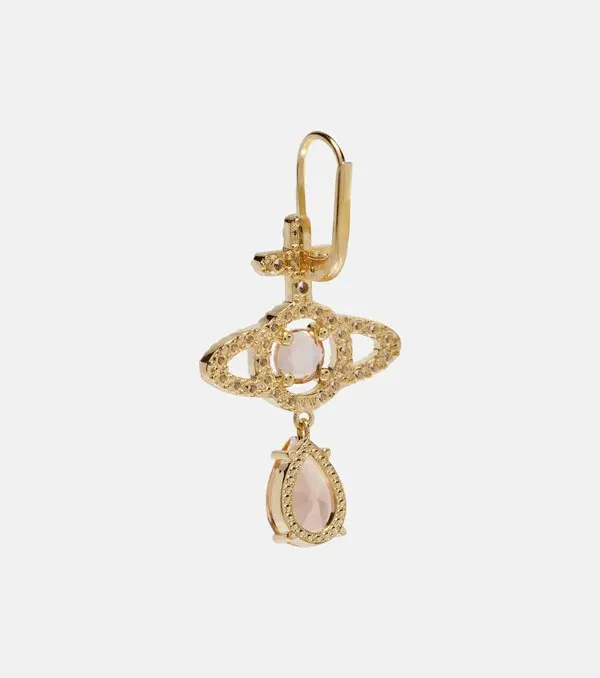 VIVIENNE WESTWOOD Olympia Embellished Drop Earrings - Gold