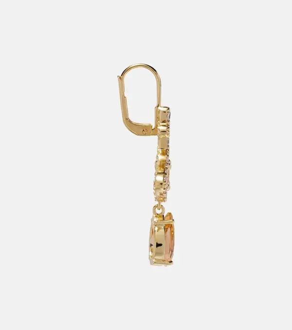 VIVIENNE WESTWOOD Olympia Embellished Drop Earrings - Gold
