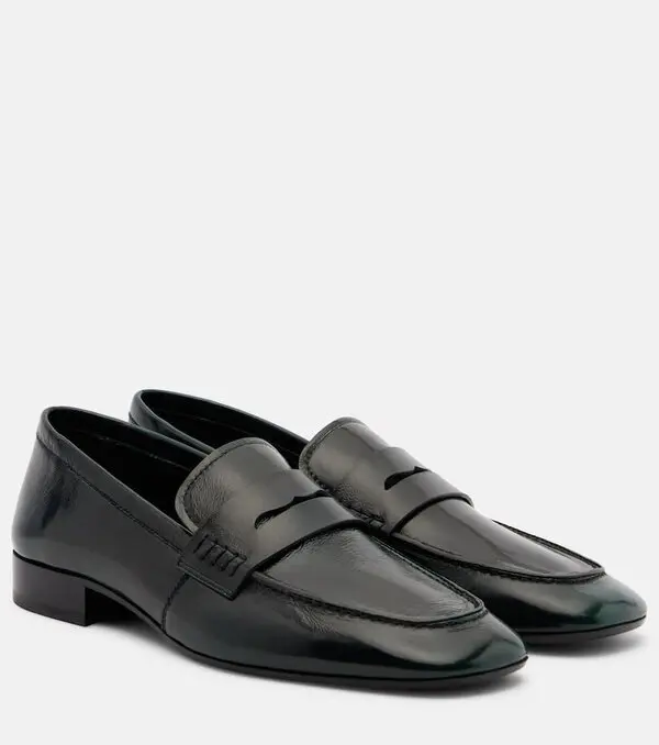 Dries Van Noten Patent Leather Penny Loafers