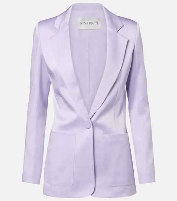 Nina Ricci Crepe Satin Blazer
