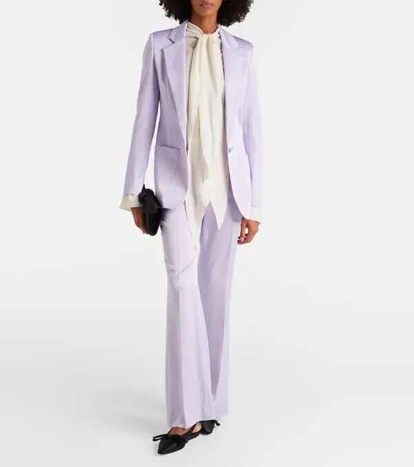 Nina Ricci Crepe Satin Blazer
