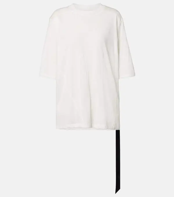 Rick Owens Oversized Cotton Jersey T-shirt With Attached Belt