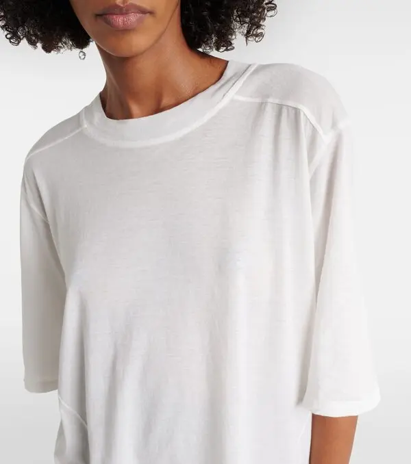 Rick Owens Oversized Cotton Jersey T-shirt With Attached Belt