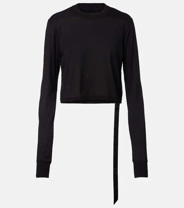 Rick Owens Belted Cotton Jersey T-shirt