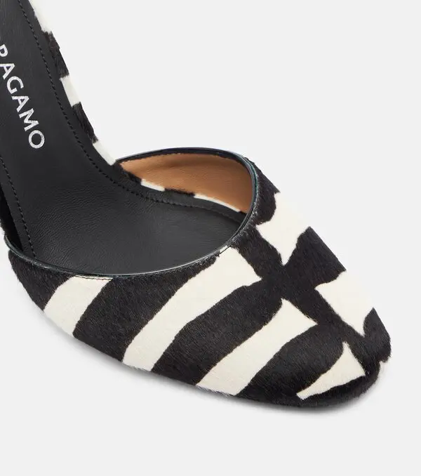 FERRAGAMO Zebra-print Calf Hair Pumps