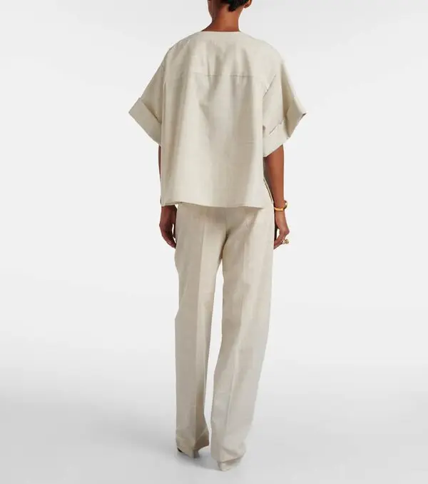 JOSEPH Yani Virgin Wool Top - White