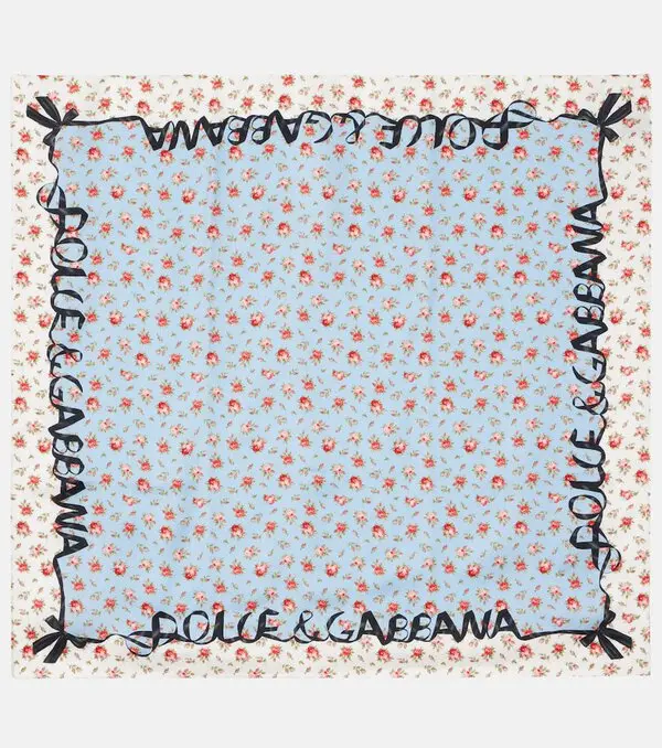 Dolce & Gabbana Floral Silk Twill Scarf - Multicoloured