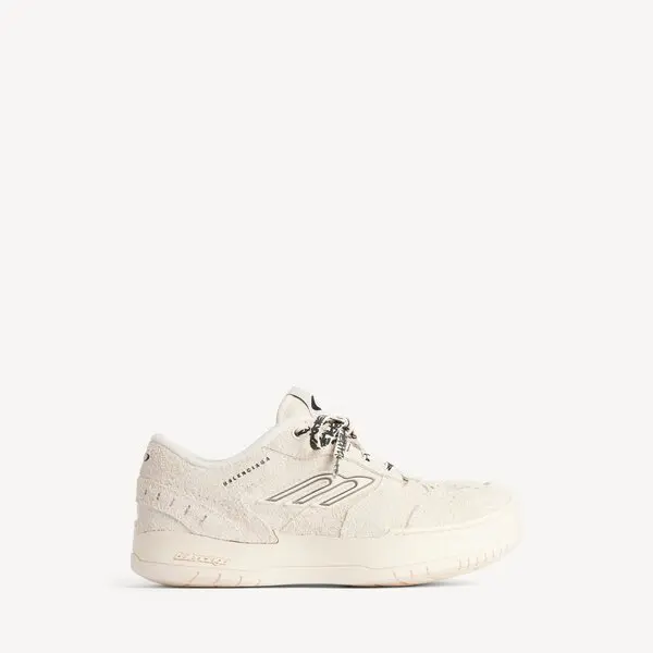 Balenciaga Hamptons Suede Platform Sneaker - Beige