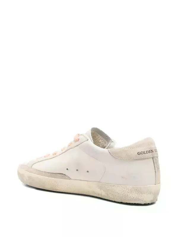 GOLDEN GOOSE Super-star Lace-up Sneakers With Crystal-embellished Star