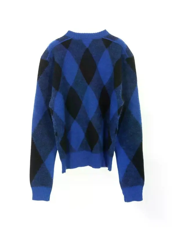 Burberry Argyle-check Crew-neck Sweater