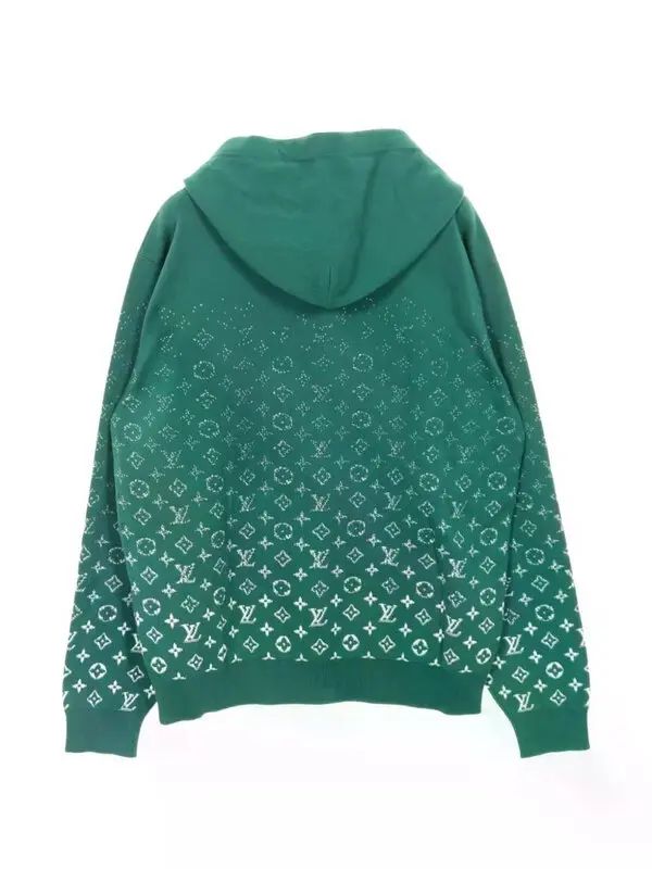 LOUIS VUITTON 2010s Gradient Monogram Hoodie - Green