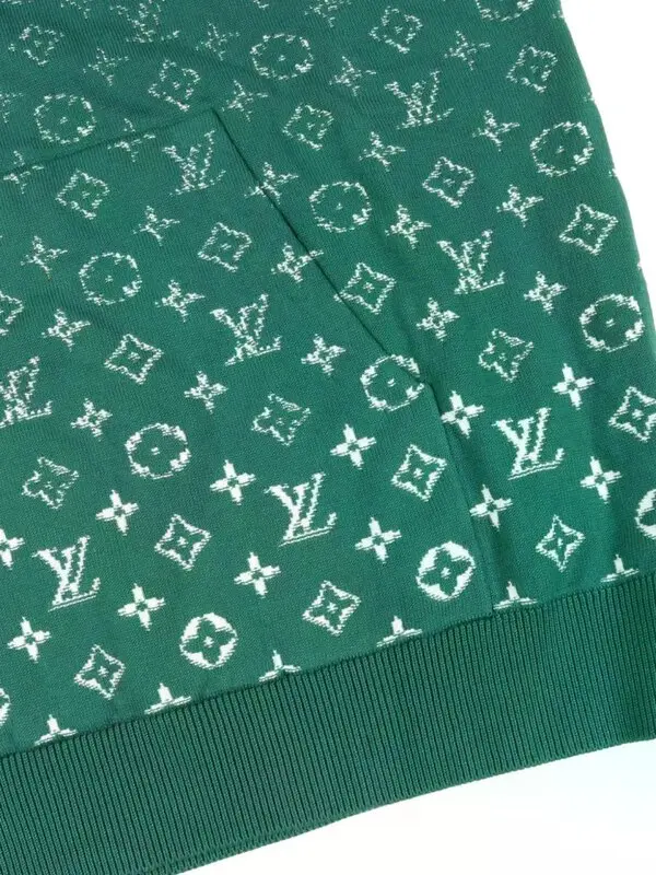 LOUIS VUITTON 2010s Gradient Monogram Hoodie - Green
