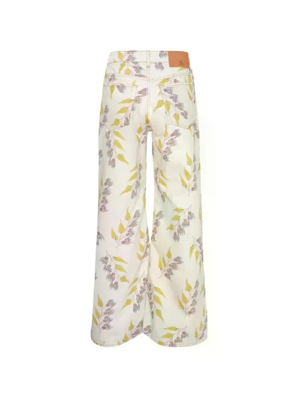 Ulla Johnson Willow Floral-print Wide-leg Jeans