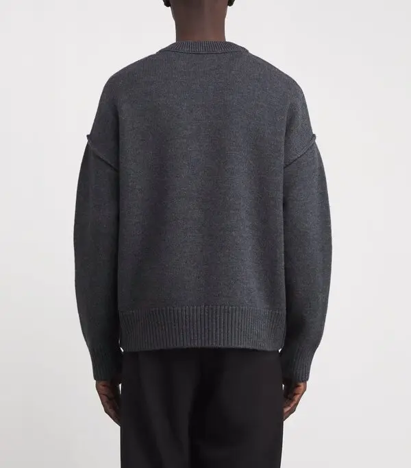 Ami De Coeur Wool Sweater - Grey