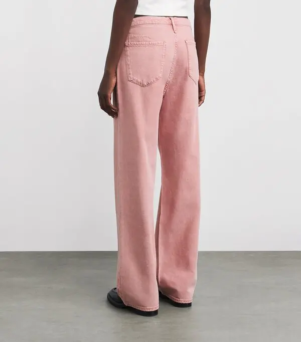 Rag & Bone Drawstring Phoebe Wide-leg Jeans - Pink
