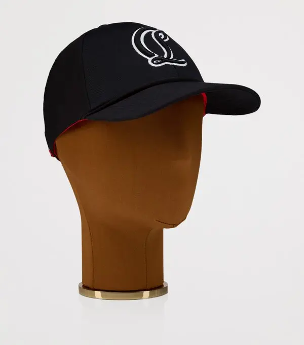 CHRISTIAN LOUBOUTIN Mooncrest Baseball Cap - Black