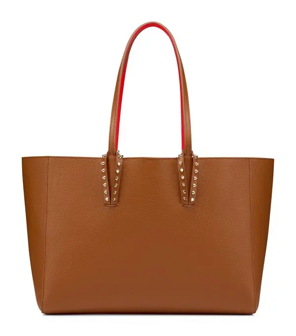 CHRISTIAN LOUBOUTIN Cabata Small Calfskin Tote Bag - Brown