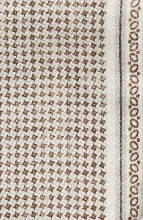 JACK VICTOR Cypress Silk Pocket Square - Grey