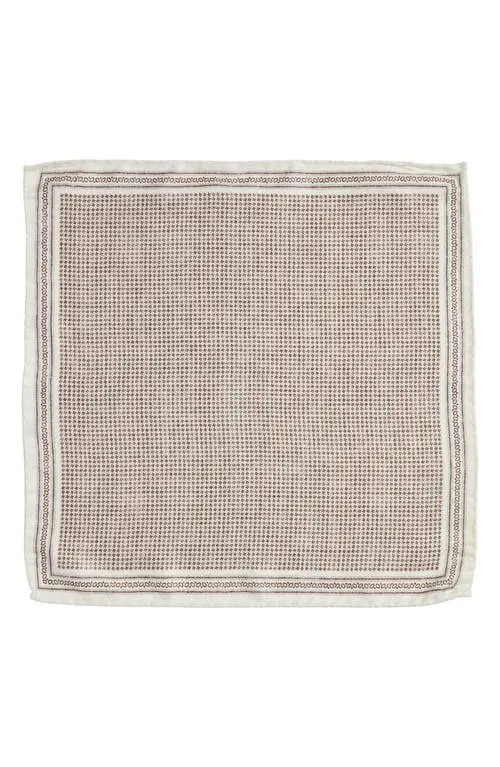 JACK VICTOR Cypress Silk Pocket Square - Grey